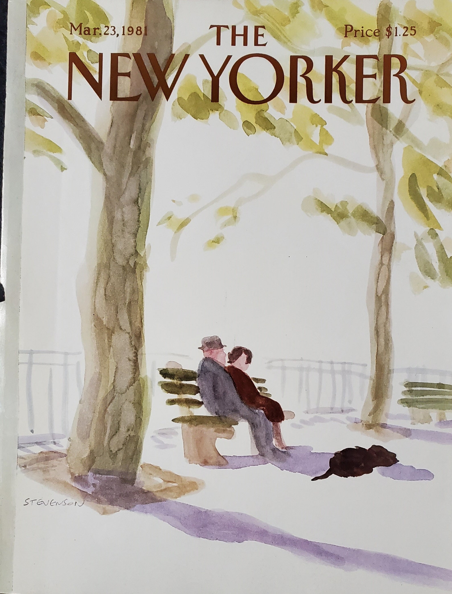 Vintage New Yorker Magazine (cover Only) March 23, 1981 Robert ...