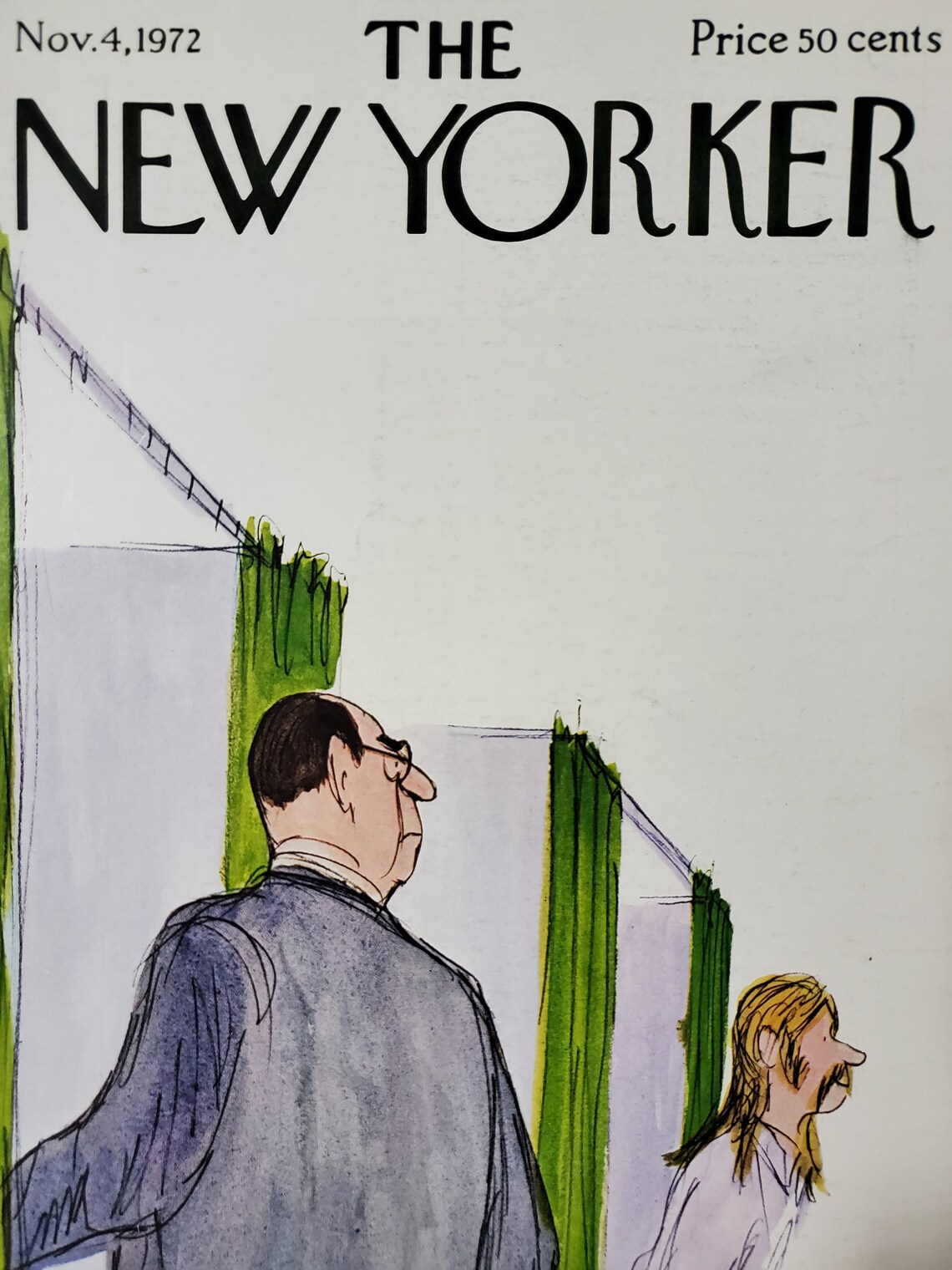 Vintage New Yorker Magazine (cover Only) November 4, 1972 James ...