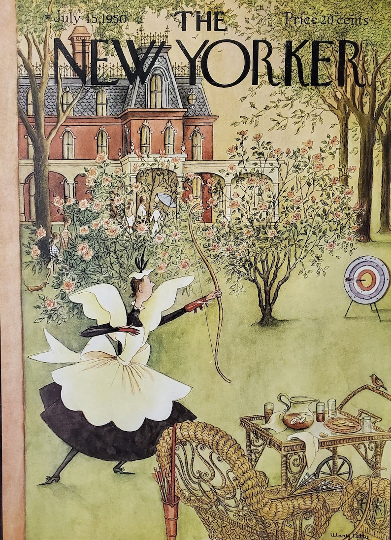 Vintage New Yorker Magazine (cover Only) July 15, 1950 Mary Petty Cover ...