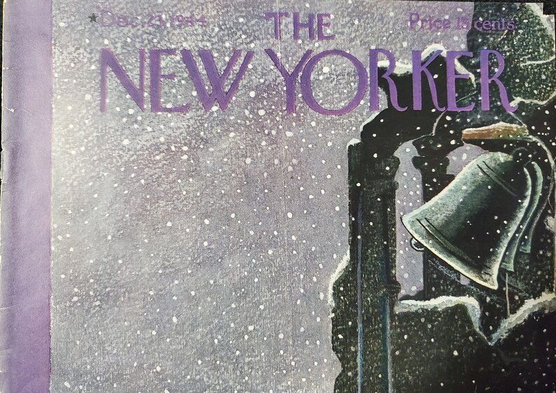 Vintage New Yorker Magazine cover Only December 23, 1944 Rea Irvin ...