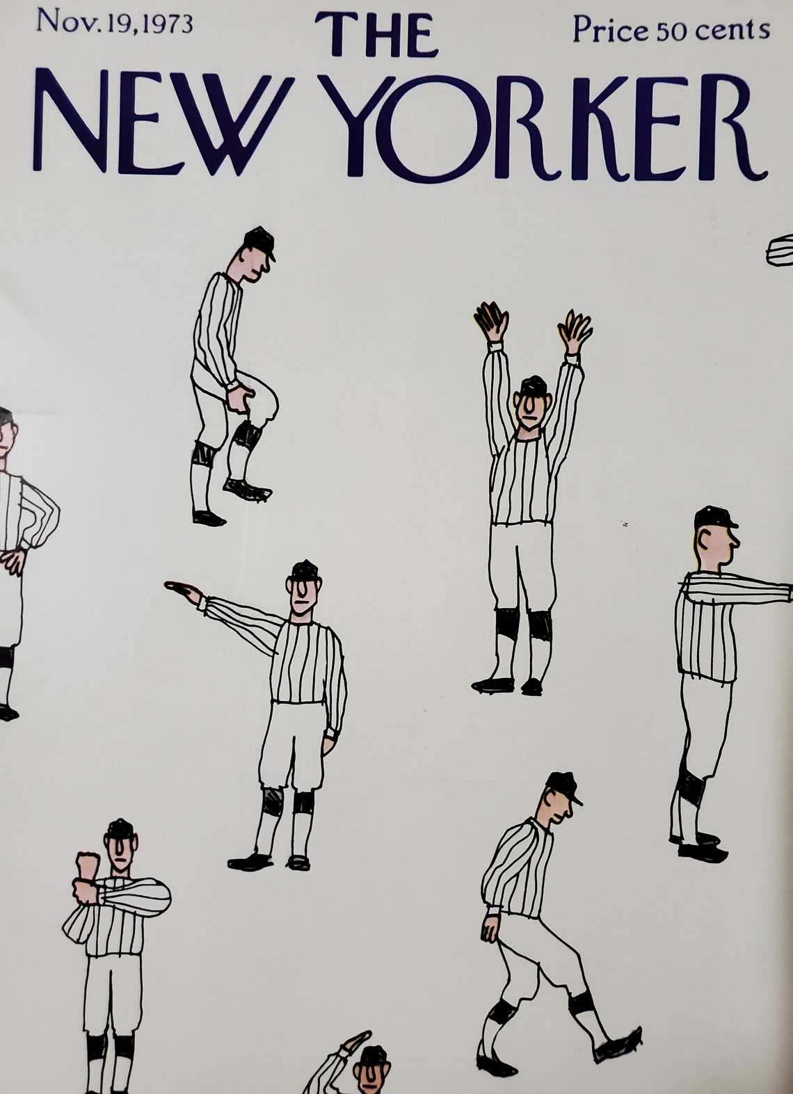 Vintage New Yorker Magazine cover Only November 19, 1973 James ...