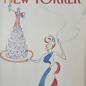 Vintage New Yorker Magazine (cover Only) July 7, 1986 R.O Blechman ...