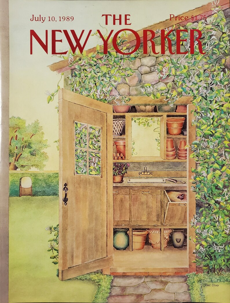 Vintage New Yorker Magazine cover Only July 10, 1989 Jenni Oliver Cover ...