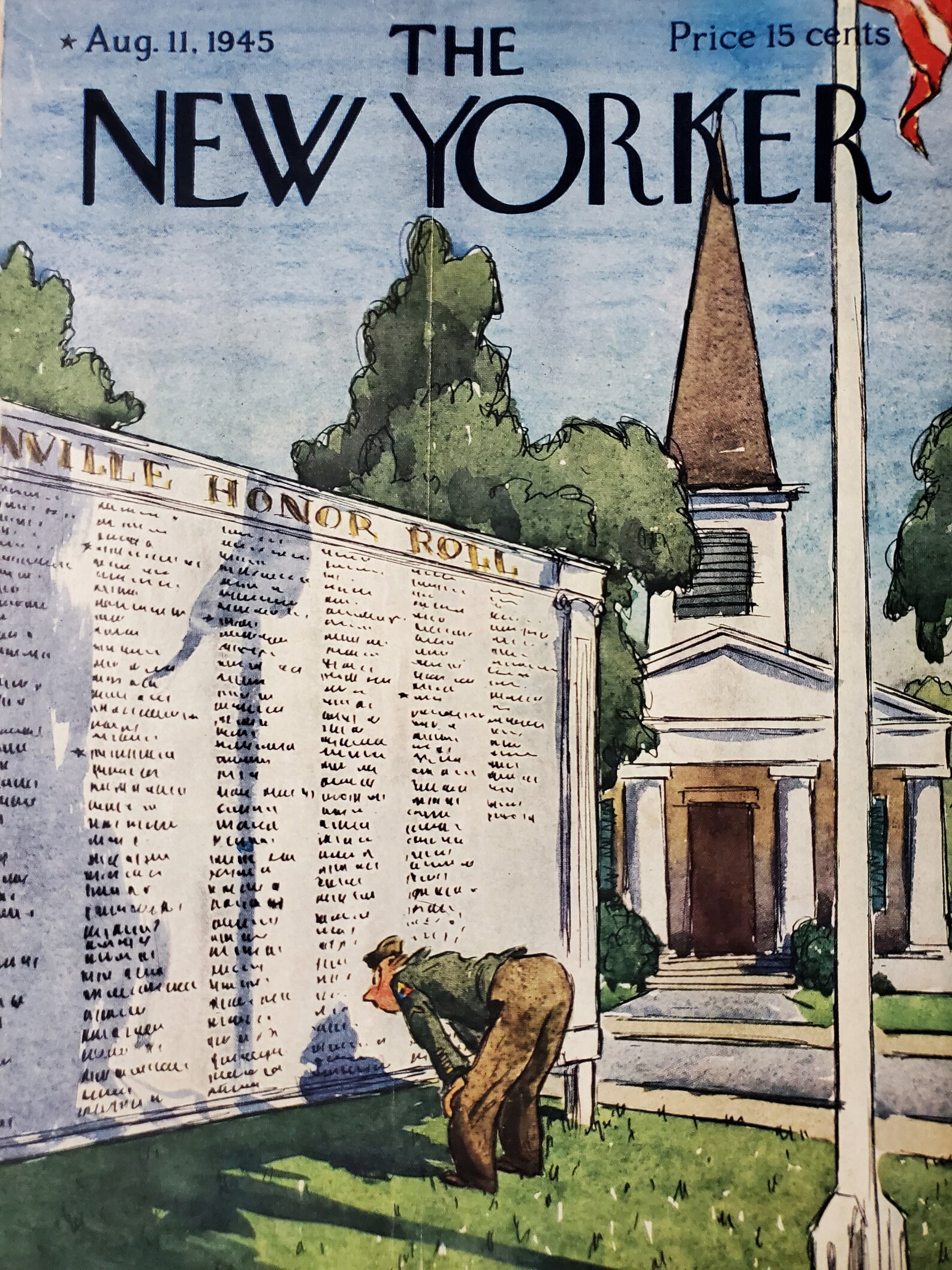 Vintage New Yorker Magazine (cover Only) August 11, 1945 Alan Dunn ...