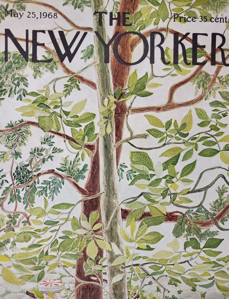 Vintage New Yorker Magazine cover Only May 25, 1968 Ilonka Karasz Cover ...