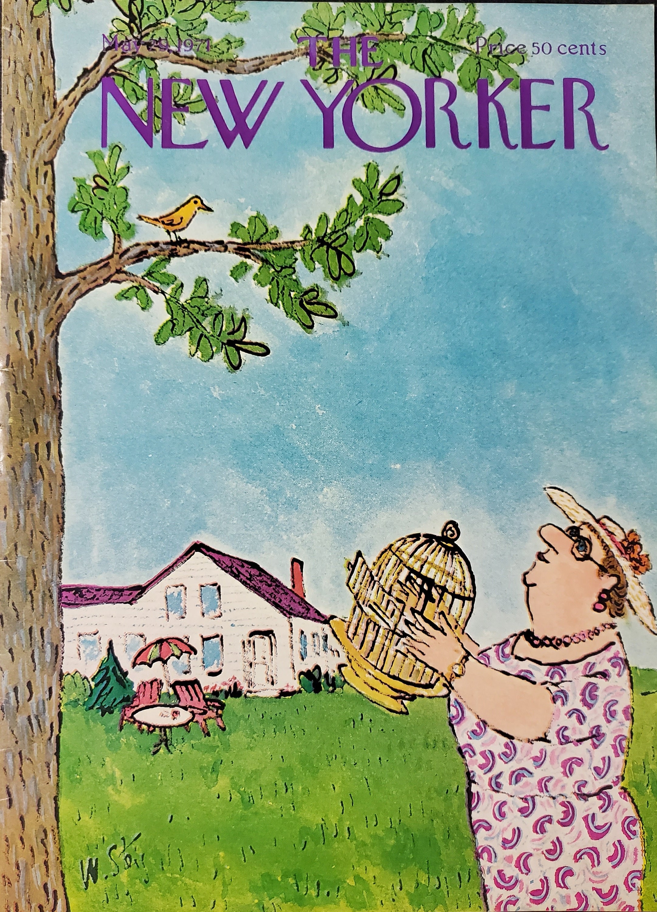 Vintage New Yorker Magazine (cover Only) May 29, 1971 William Steig Cover Art - Etsy