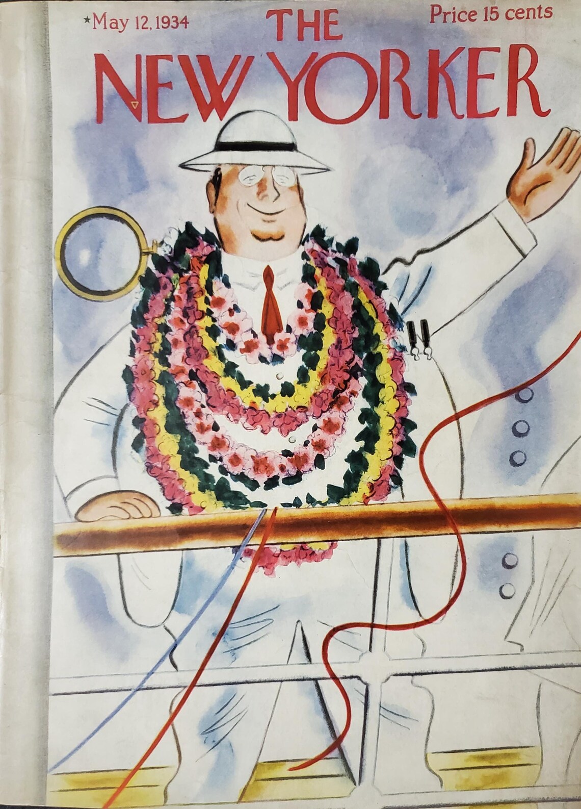 Vintage New Yorker Magazine (cover Only) May 12, 1934 Leonard Dove ...