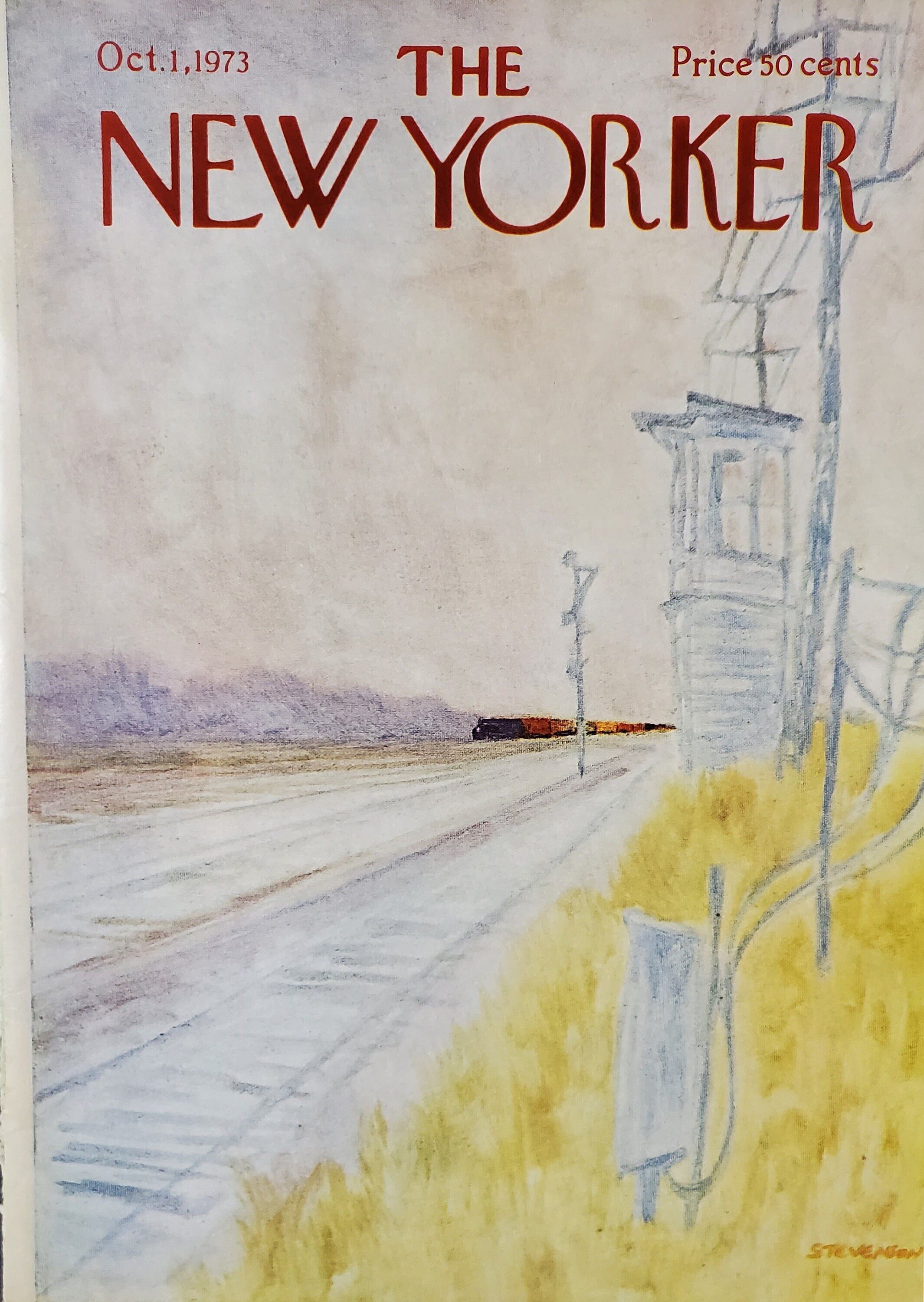 Vintage New Yorker Magazine (cover Only) October 1, 1973 James ...