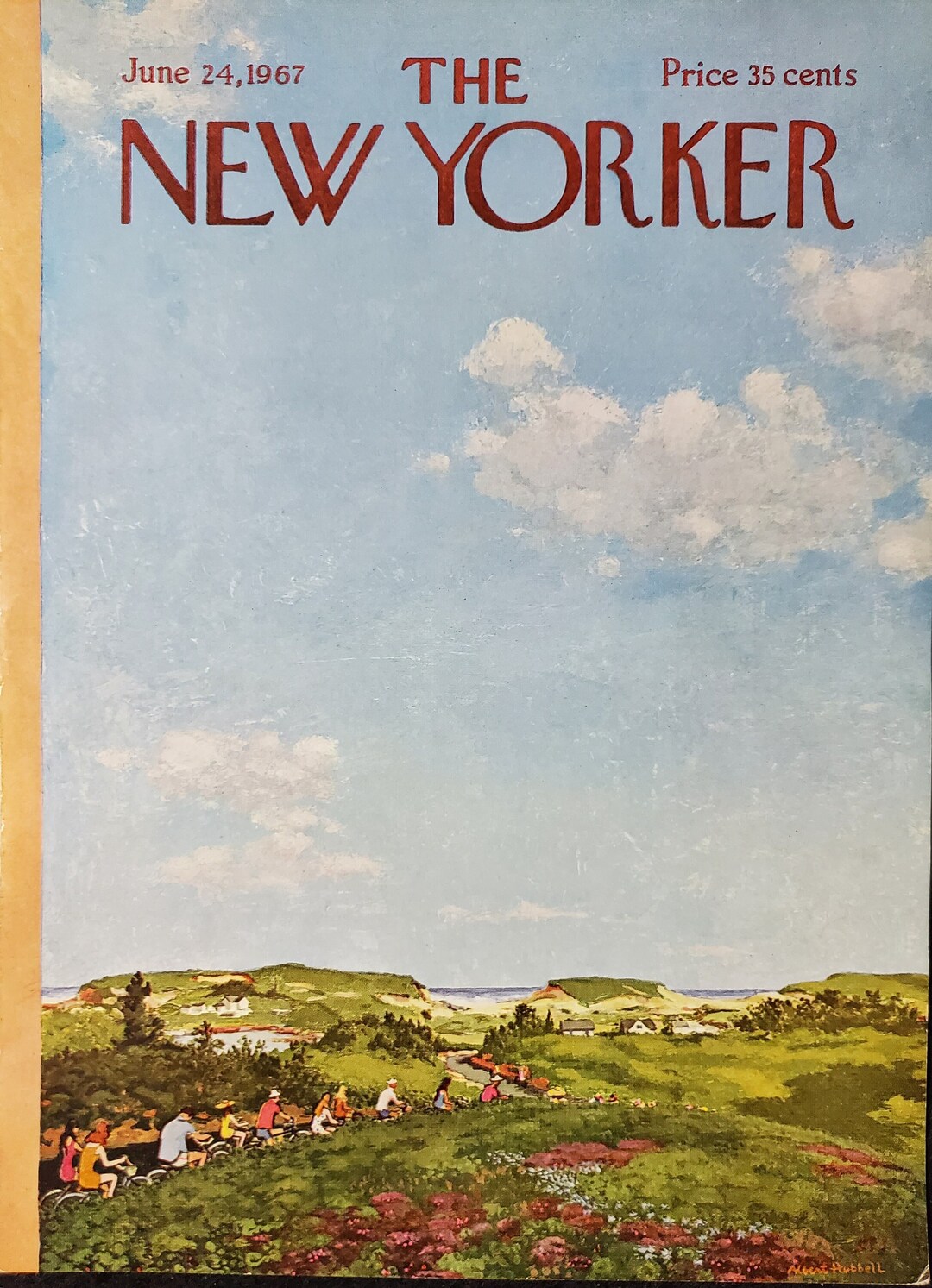 Vintage New Yorker Magazine (cover Only) June 24, 1967 Albert Hubbell ...