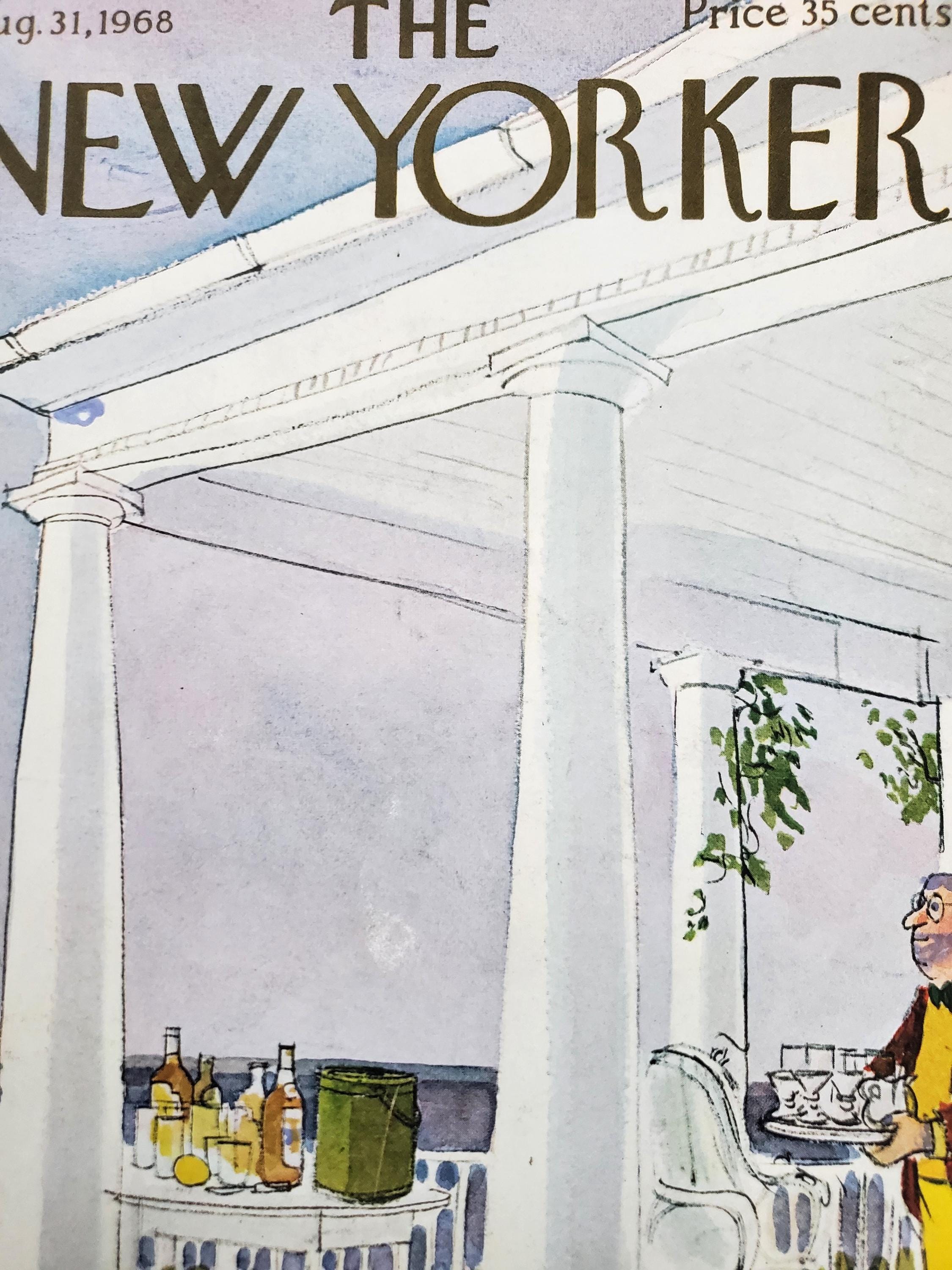 Vintage New Yorker Magazine (cover Only) August 31, 1968 James ...