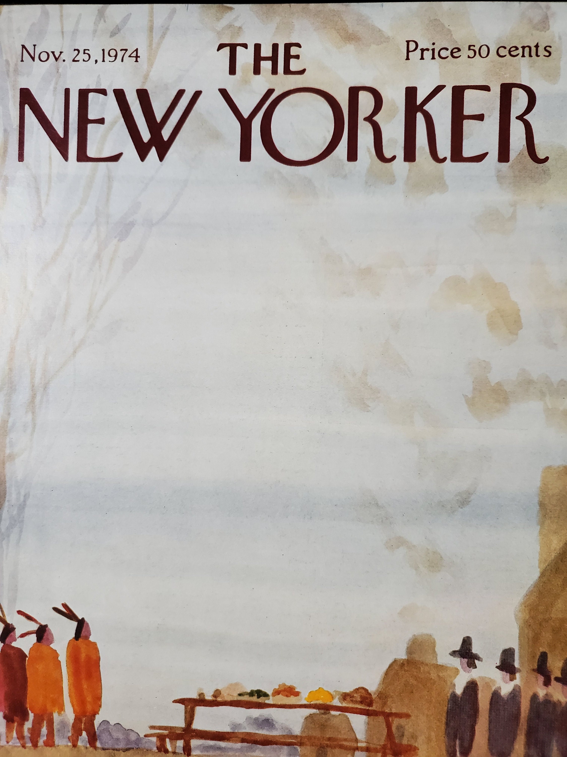 Vintage New Yorker Magazine (cover Only) November 25, 1974 James ...