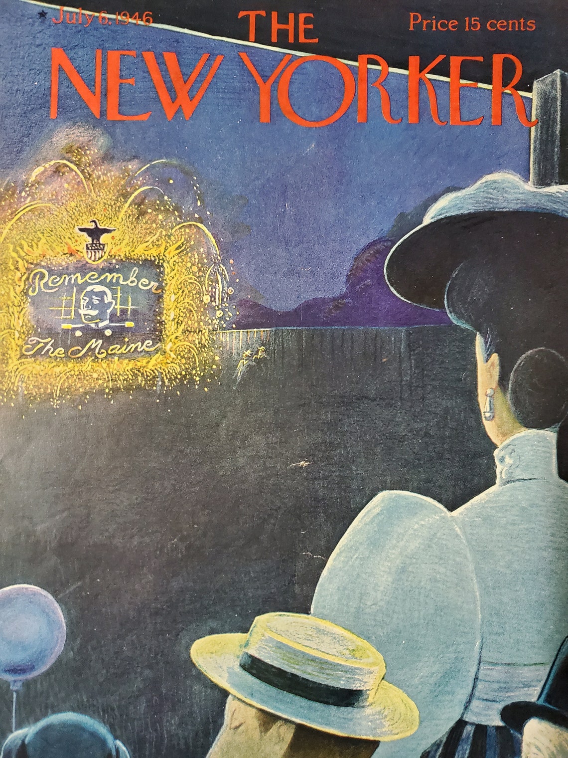 Vintage New Yorker Magazine (cover Only) July 6, 1946 Rea Irvin Cover ...