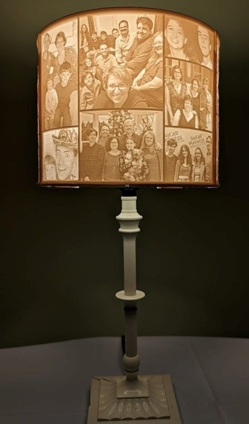 Personalized Lithophane Photo Lampshade - Etsy