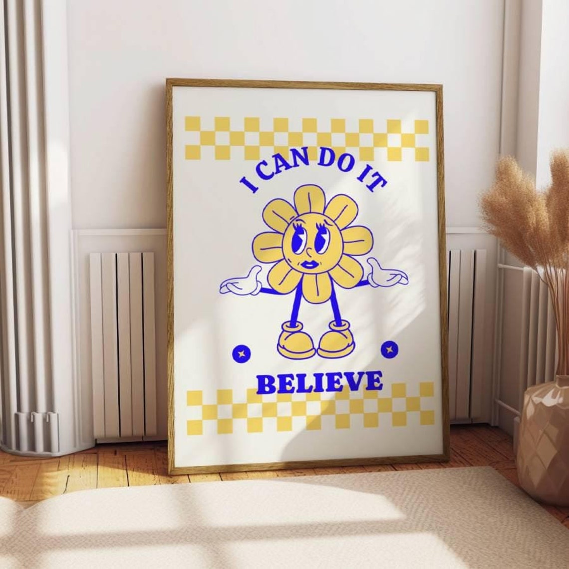 I Can Do It, Believe. Retro Quote Wall Print, Quote Wall Art, Digital ...