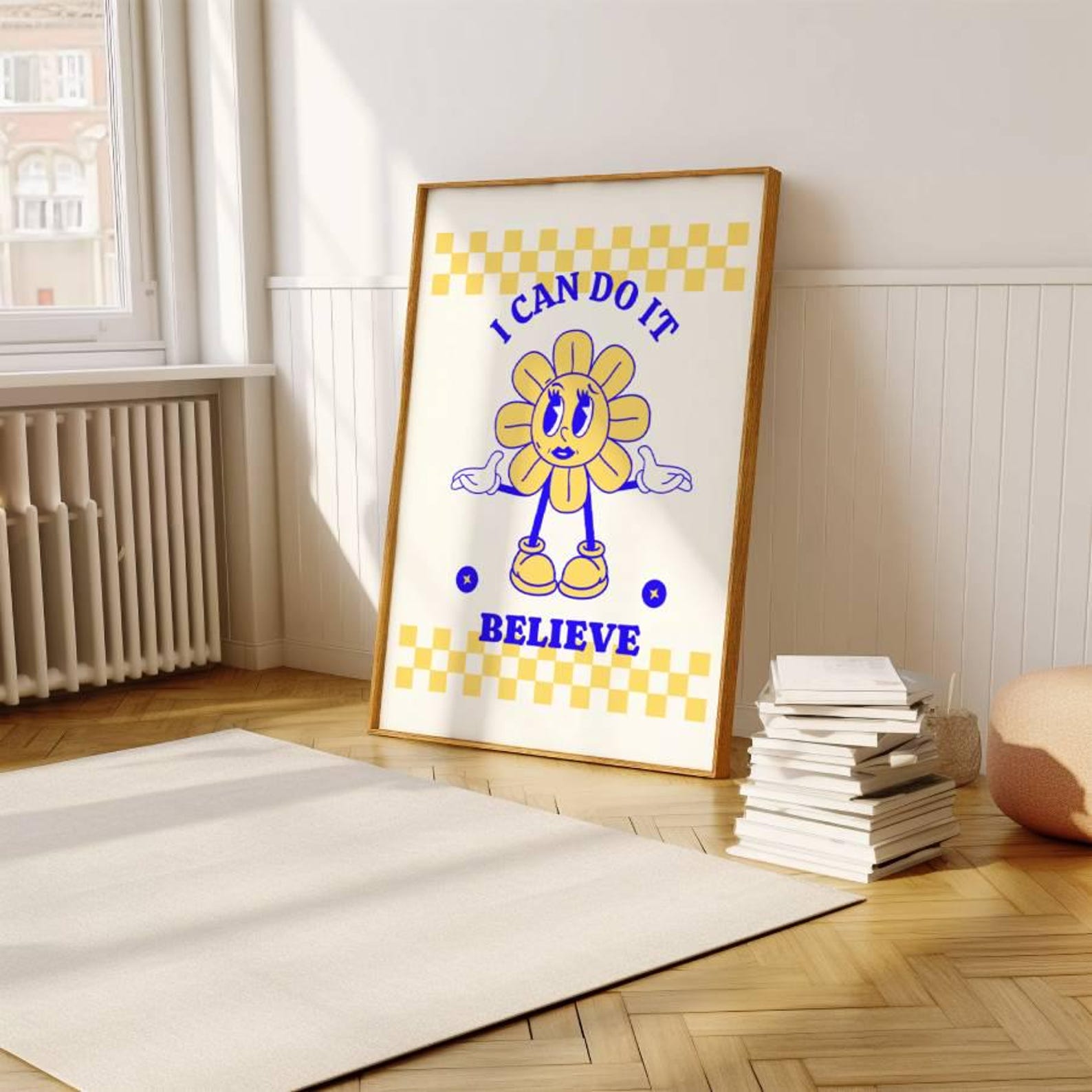 I Can Do It, Believe. Retro Quote Wall Print, Quote Wall Art, Digital ...