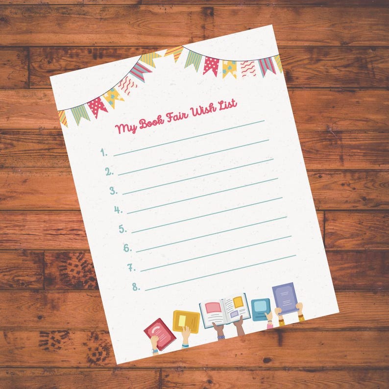 Digital Book Fair Wish List - Etsy