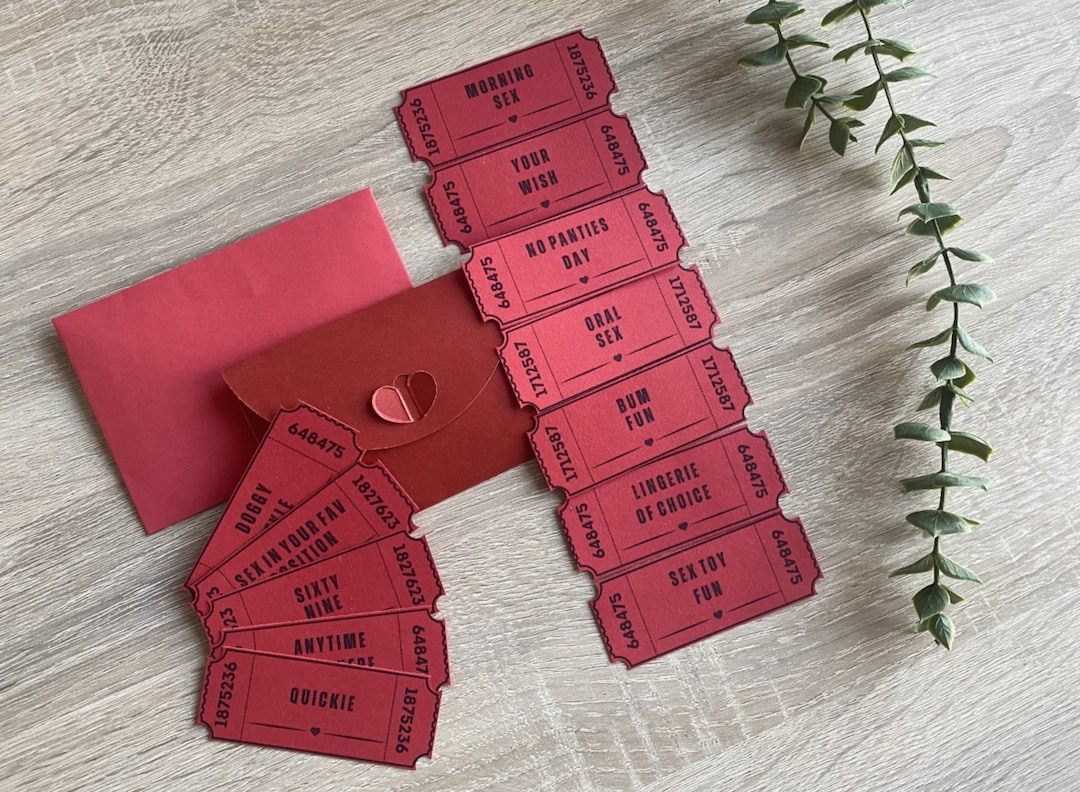 EXPLICIT RUDE Red Love Coupons, Customised & Personalised Vouchers for ...