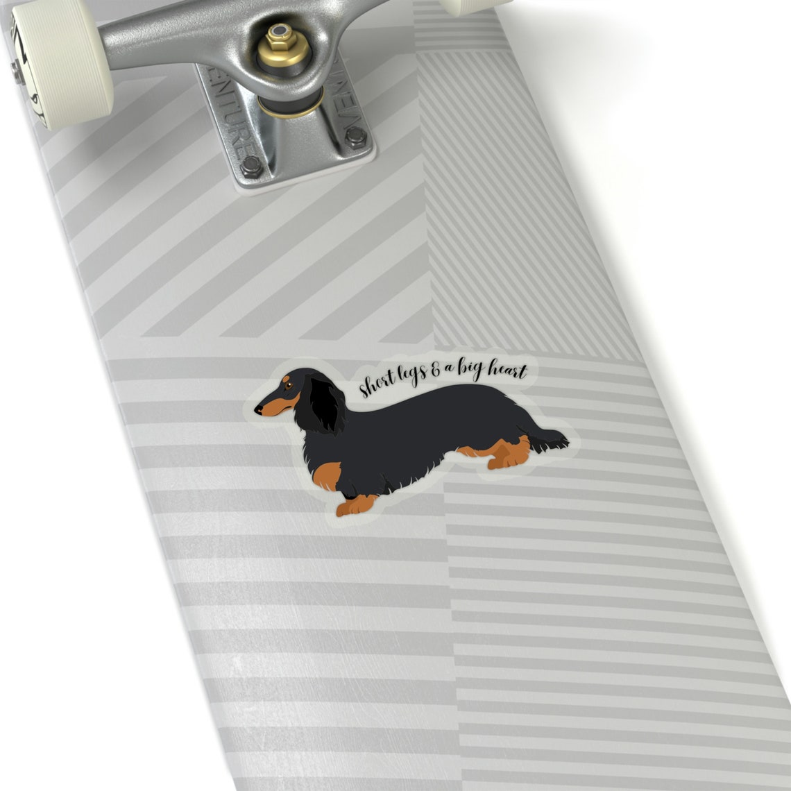 Dachshund Sticker, Short Legs & a Big Heart Sticker, Dachshund Tech ...