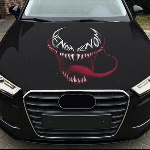 Car Hood Wrap Venom Vinyl Sticker Full Color Custom Decal #7 Fit Any ...