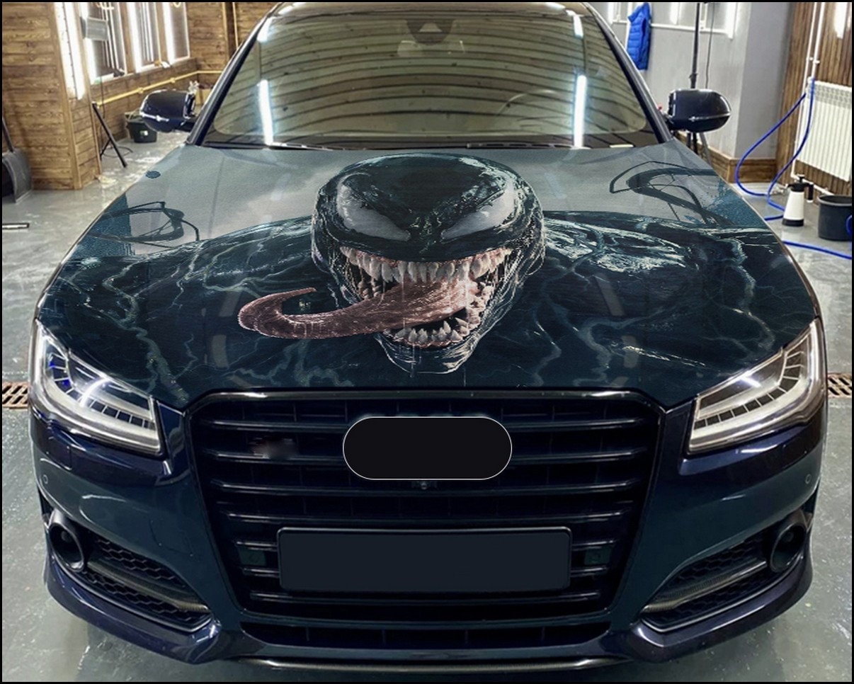 Car Hood Wrap Venom Vinyl Sticker Full Color Custom Decal #6 Fit Any ...