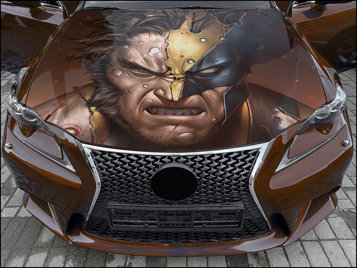 Car Hood Wrap Wolverine Vinyl Sticker Full Color Custom Decal #2 Fit ...