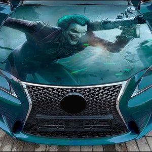 Car Hood Wrap Joker Vinyl Sticker Full Color Custom Decal #11 Fit Any ...