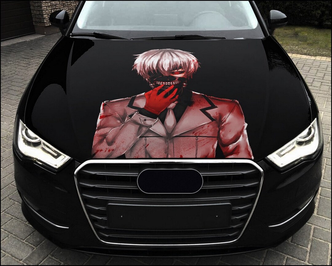 Car Hood Wrap Anime Ghoul Vinyl Sticker Full Color Custom Decal #3 Fit ...