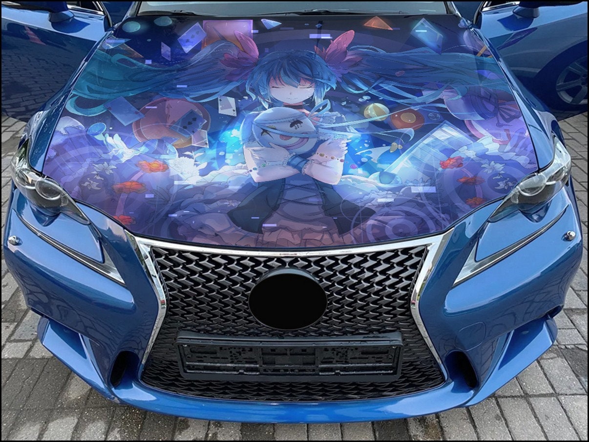 Car Hood Wrap Vocaloid Vinyl Sticker Full Color Custom Decal Fit Any