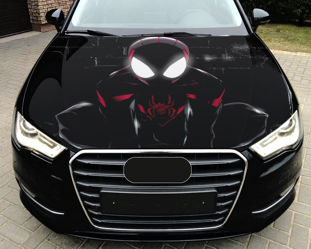 Car Hood Wrap Spider-man Vinyl Sticker Full Color Superhero Decal #8 ...