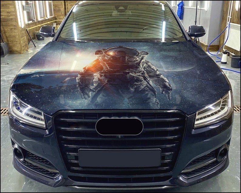 Car Hood Wrap Spaceman Vinyl Sticker Full Color Custom Decal Fit Any ...