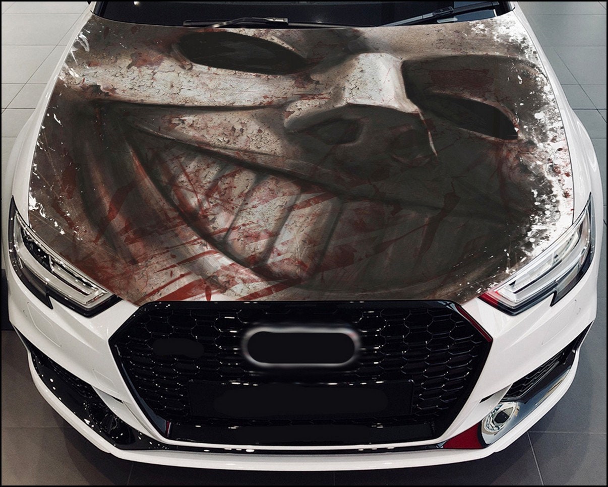 Car Hood Wrap Mask Vinyl Sticker Full Color Custom Decal Fit Any Car Etsy