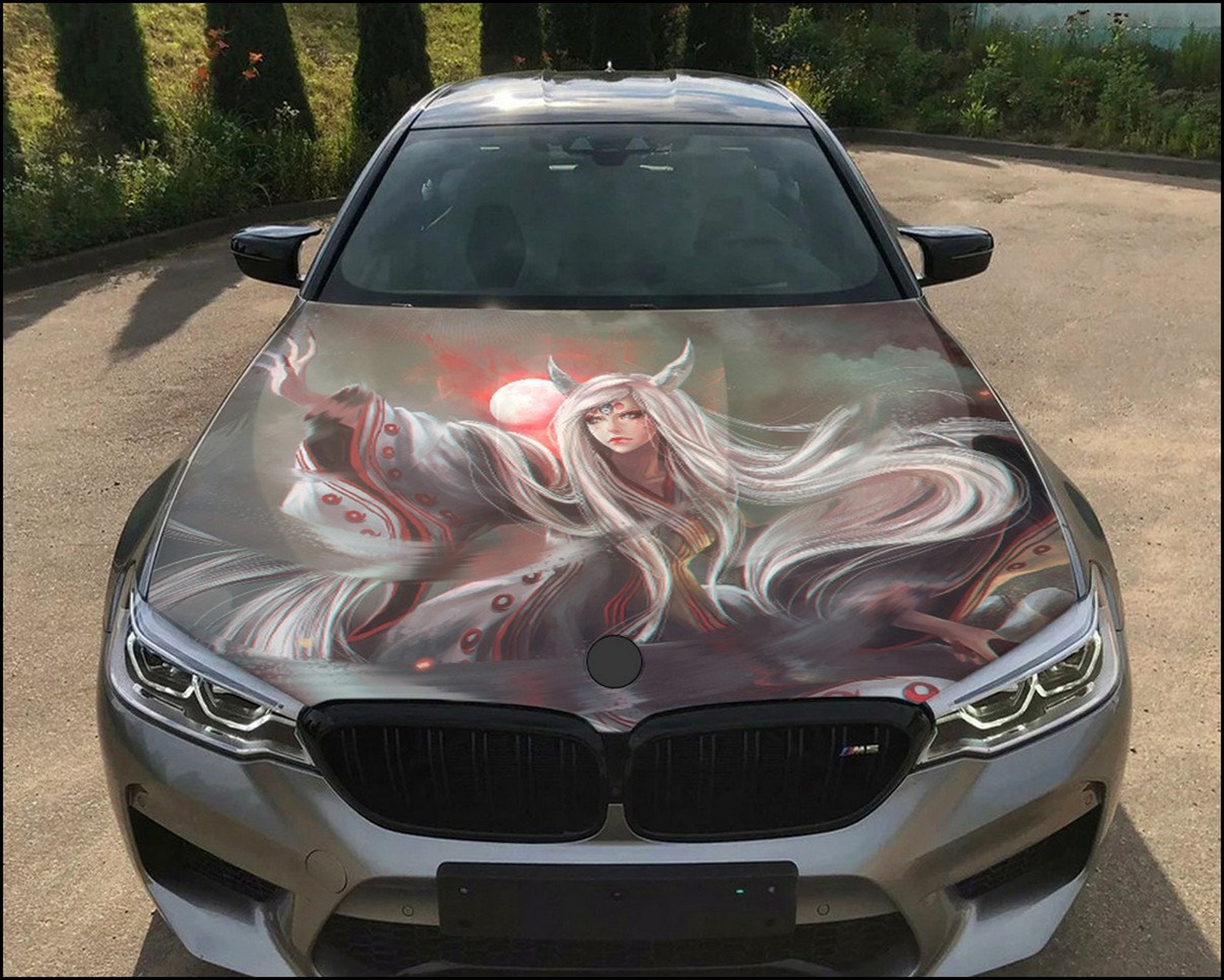 Car Hood Wrap Fantasy Anime Vinyl Sticker Full Color Custom Decal Fit ...