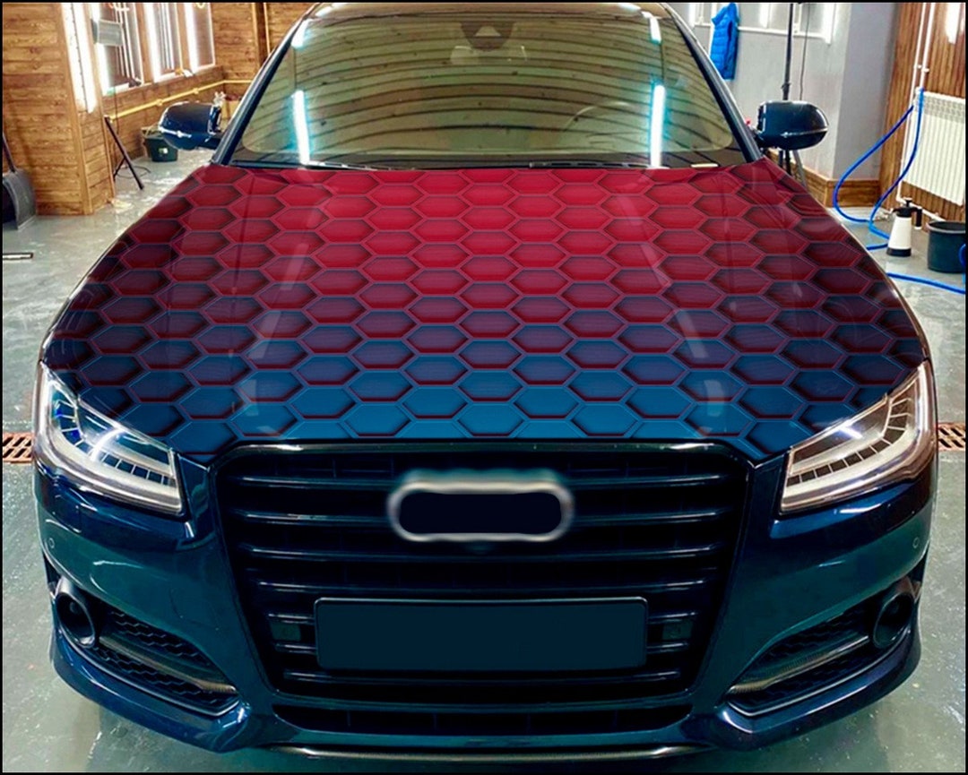 Car Hood Wrap Abstract Vinyl Sticker Full Color Custom Decal Fit Any ...