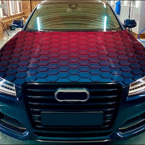 Car Hood Wrap Abstract Vinyl Sticker Full Color Custom Decal Fit Any ...