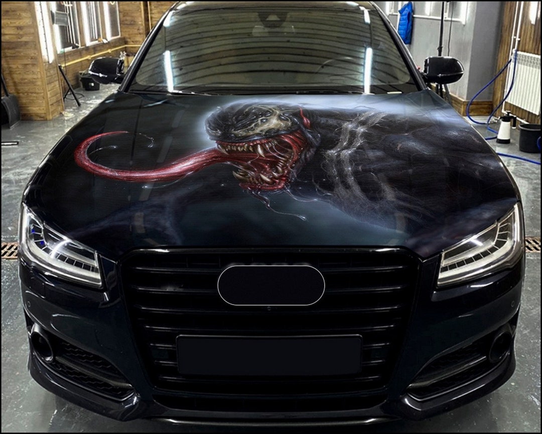 Car Hood Wrap Venom Vinyl Sticker Full Color Custom Decal #5 Fit Any ...
