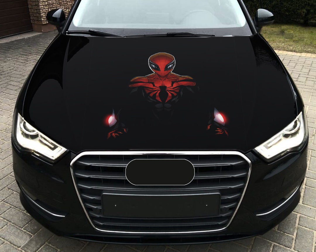 Car Hood Wrap Spider-man Vinyl Sticker Full Color Superhero Decal #7 ...