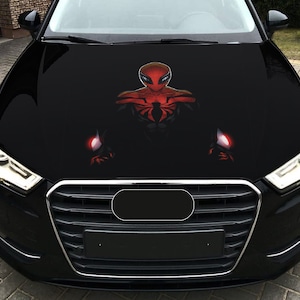 Car Hood Wrap Spider-man Vinyl Sticker Full Color Superhero Decal #7 ...