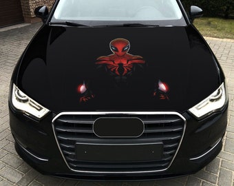 Iron Man Car Hood Wrap Full Color Vinyl Decal Avenger Sticker - Etsy