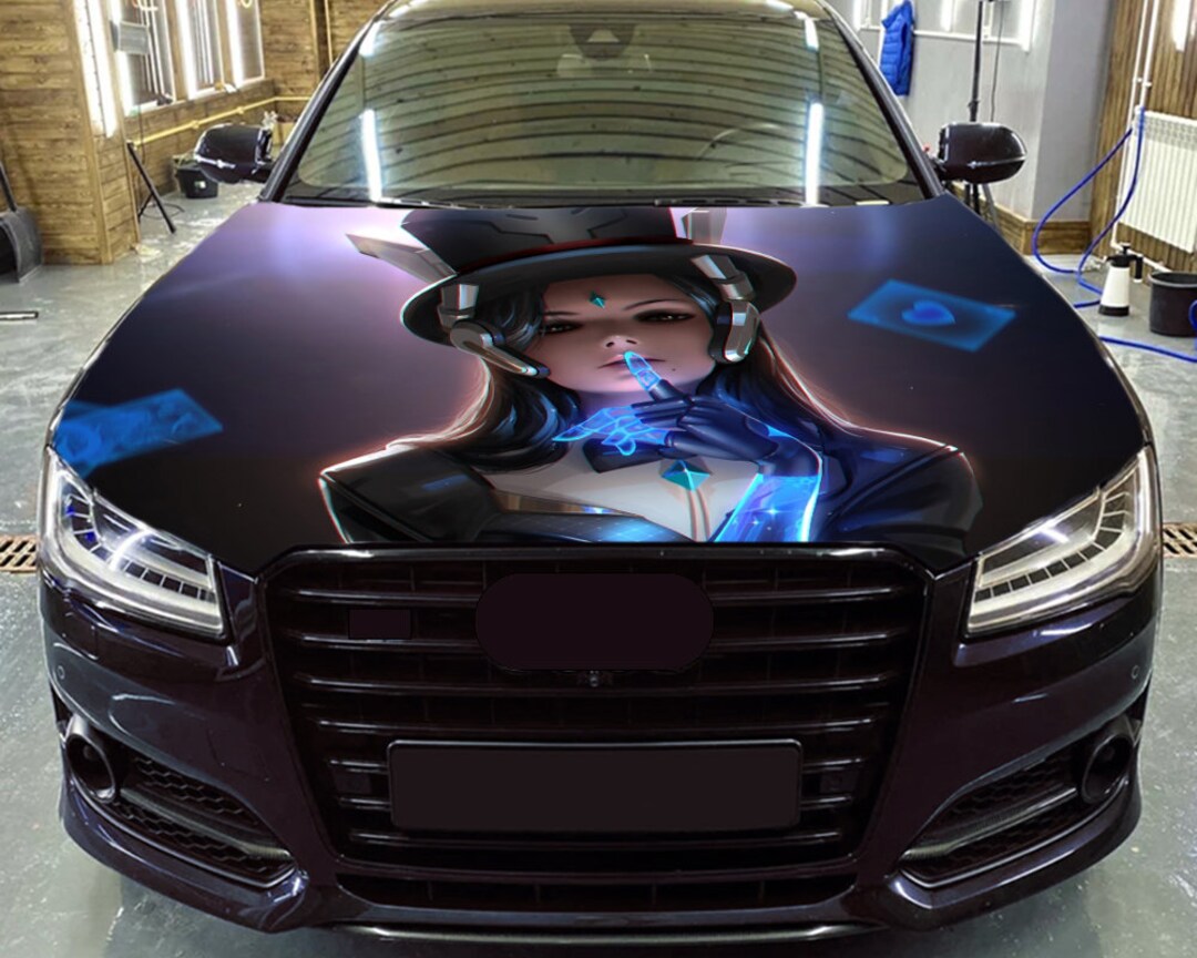 Car Hood Wrap Android Girl Vinyl Sticker Full Color Cyborg Girl Decal ...