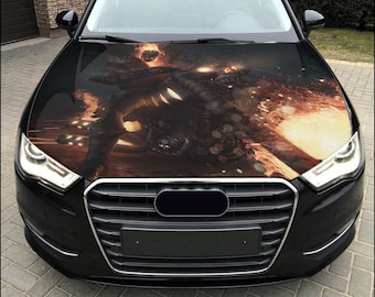 Car Hood Wrap Abstract Vinyl Sticker Full Color Custom Decal Fit Any ...