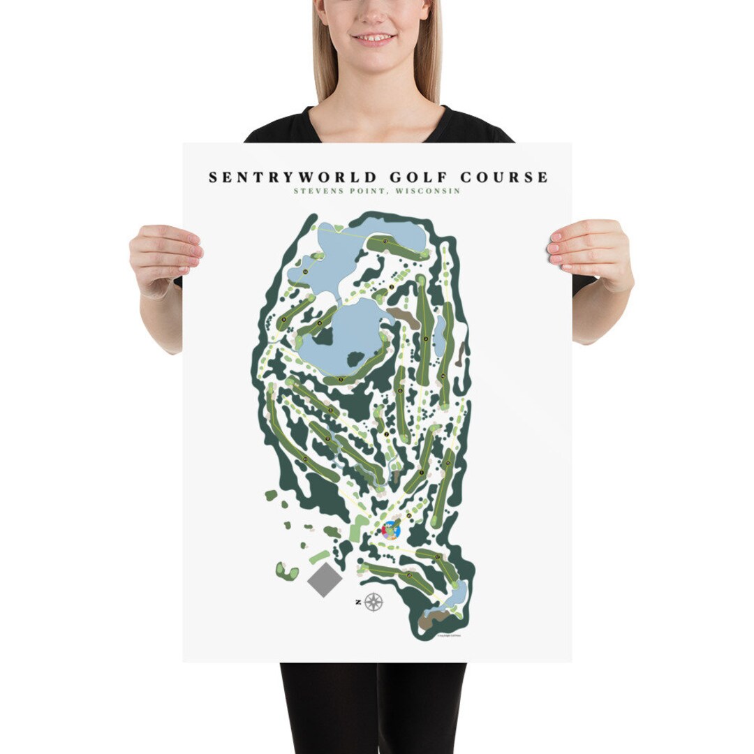 Sentryworld Golf Course, Stevens Point Wisconsin, Golf Course Print ...