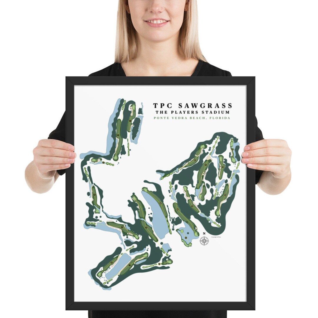 TPC Sawgrass - the Players Stadium, Ponte Vedra Beach, Florida, Framed ...