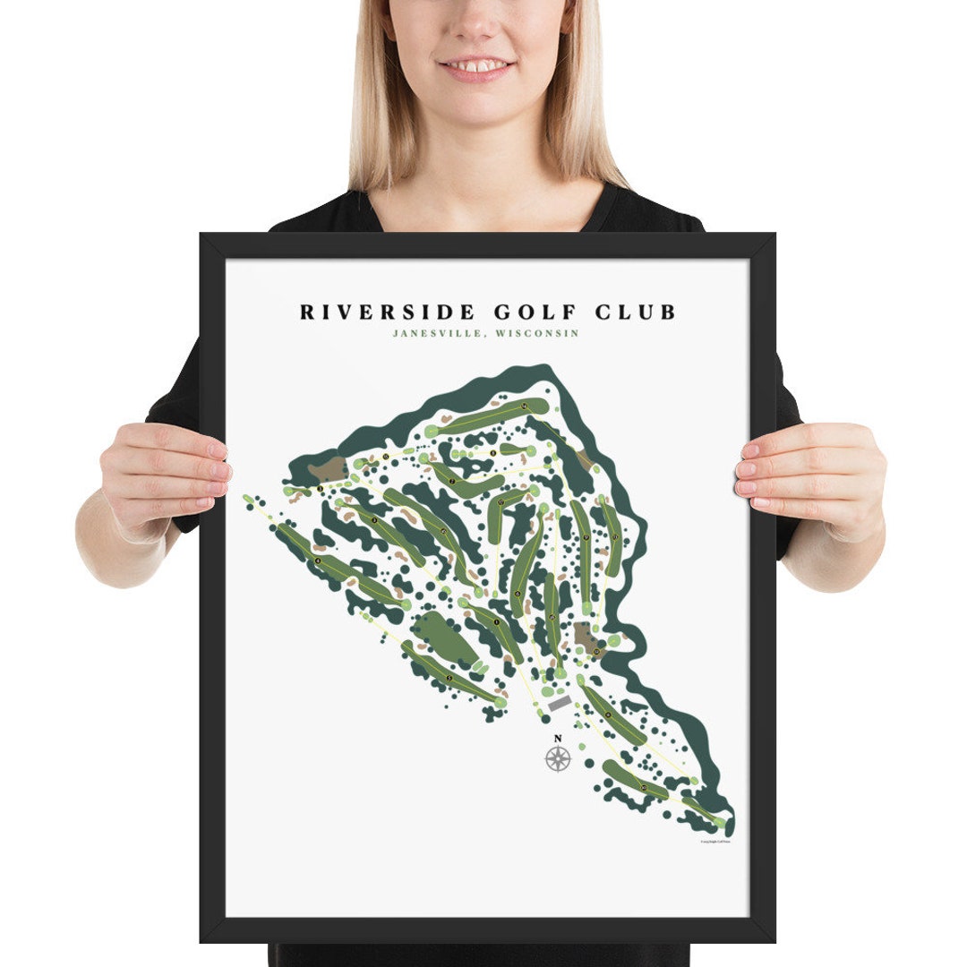 Riverside Golf Course, Janesville, Wisconsin, Framed Poster Print - Etsy