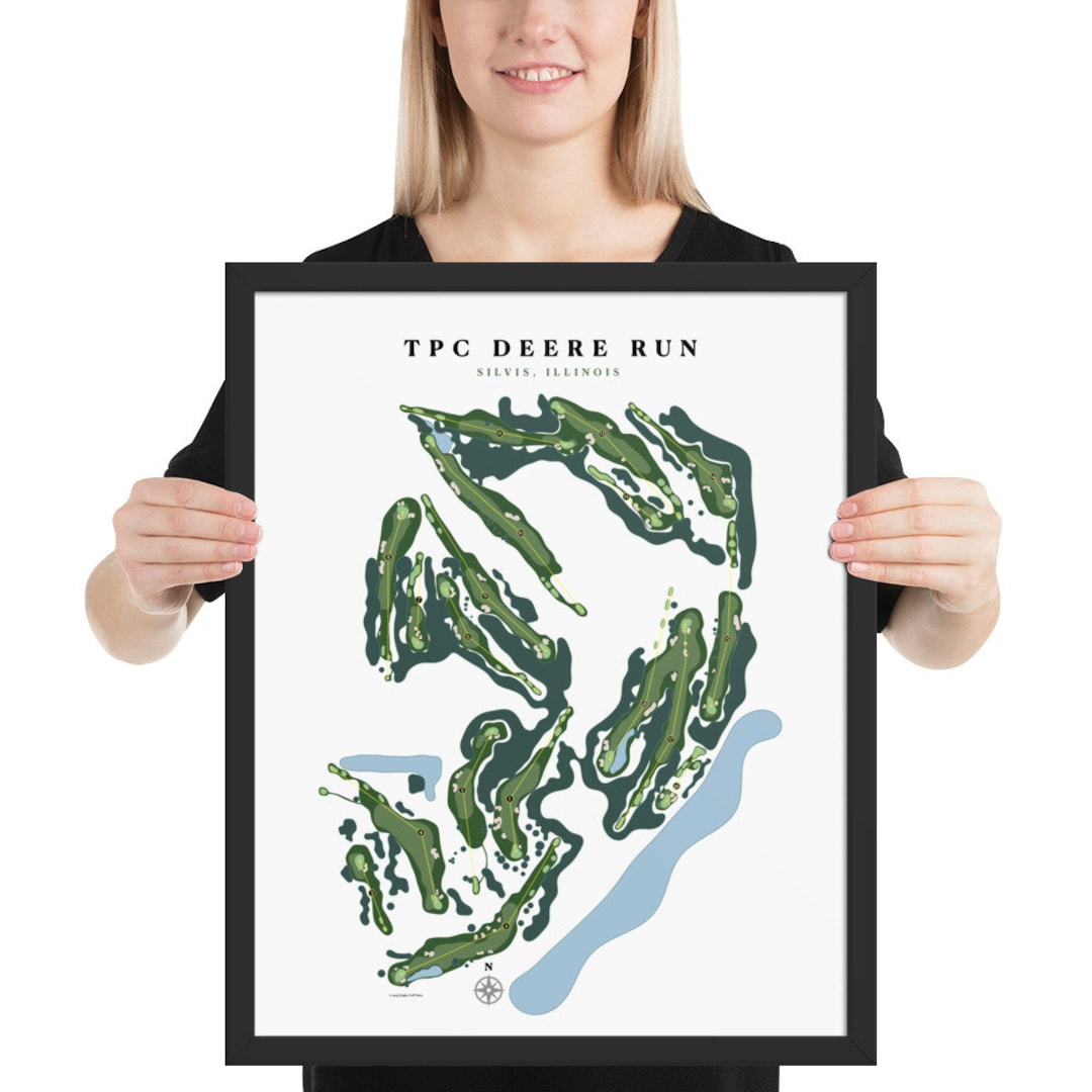 TPC Deere Run, Silvis, Illinois, Framed Poster Print - Etsy