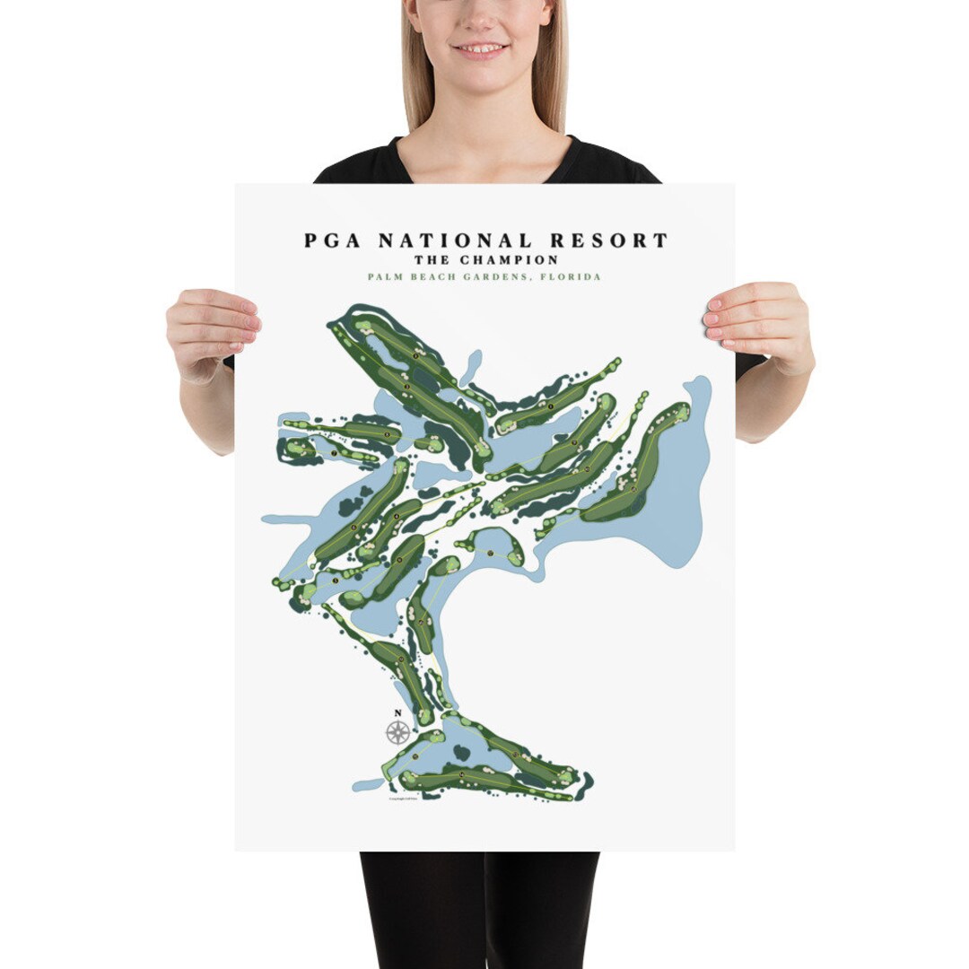 PGA National - the Champions, Palm Beach Gardens, Florida, Poster ...