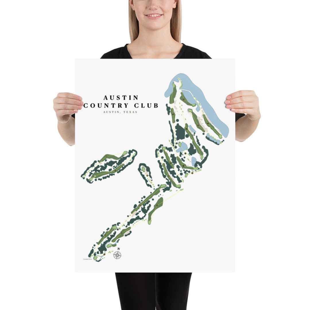 Austin Country Club, Austin, Texas, Poster Print - Etsy