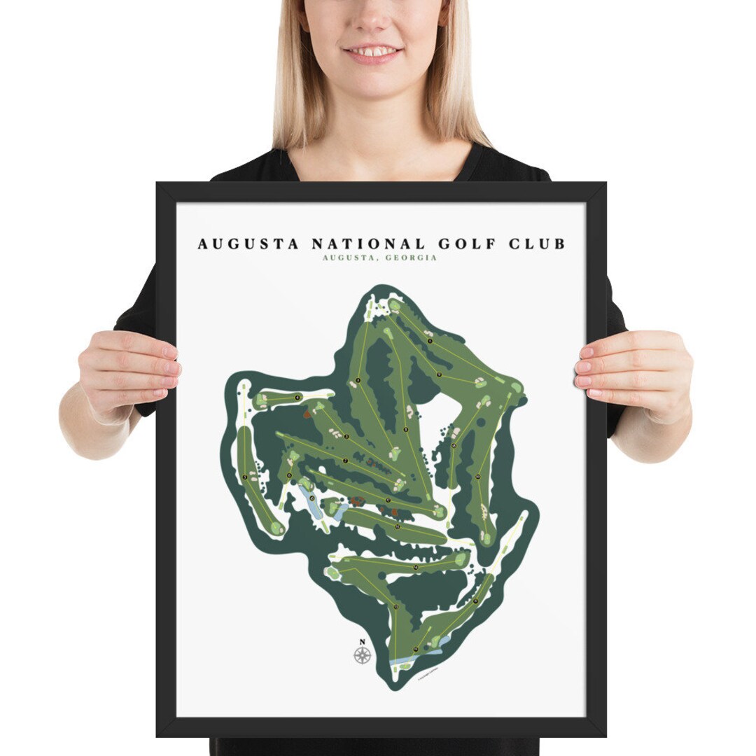 Augusta National Golf Club, Augusta, Georgia Golf Course Framed Poster ...
