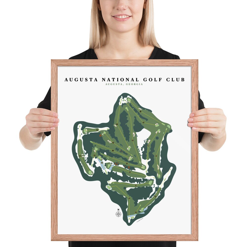 Augusta National Golf Club, Augusta, Georgia Golf Course Framed Poster ...