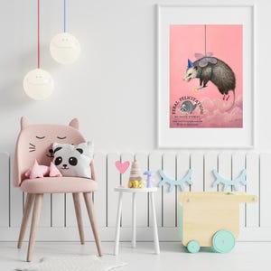 Fairy God Possum Matte Poster Print - Original Art by Feral ...
