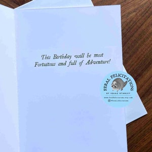 Wizard Possum Happy Birthday Greeting Card - Original by Feral ...